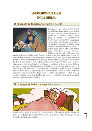 Enfermos curados en la biblia | PDF