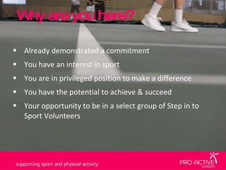 Enfield Step Into Sport 22.01.10
