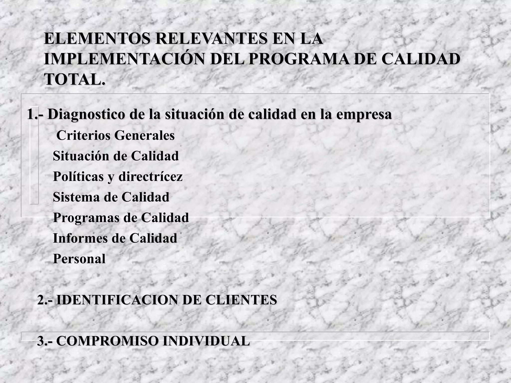 Enfoque de calidad | PPT
