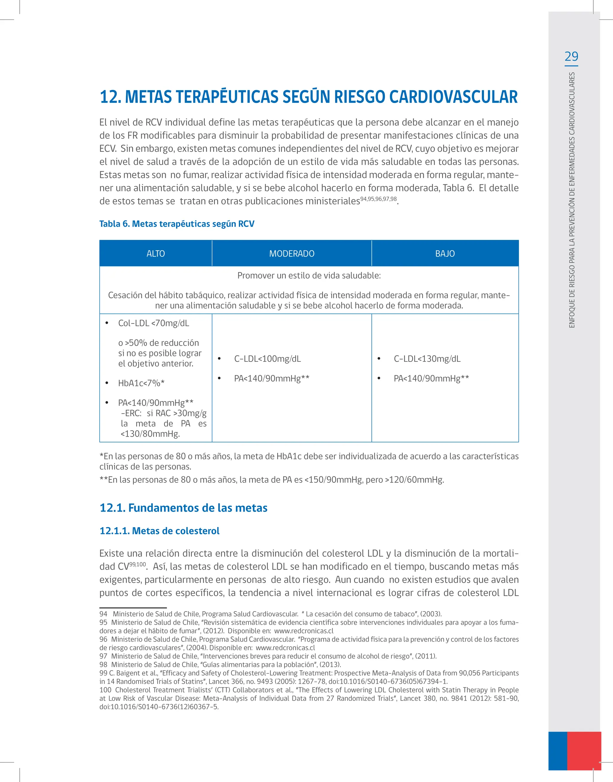 Enfoque de riesgo para la prevencion de enfermedades cardiovasculares ...
