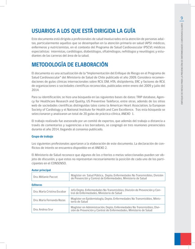 Enfoque de riesgo para la prevencion de enfermedades cardiovasculares ...