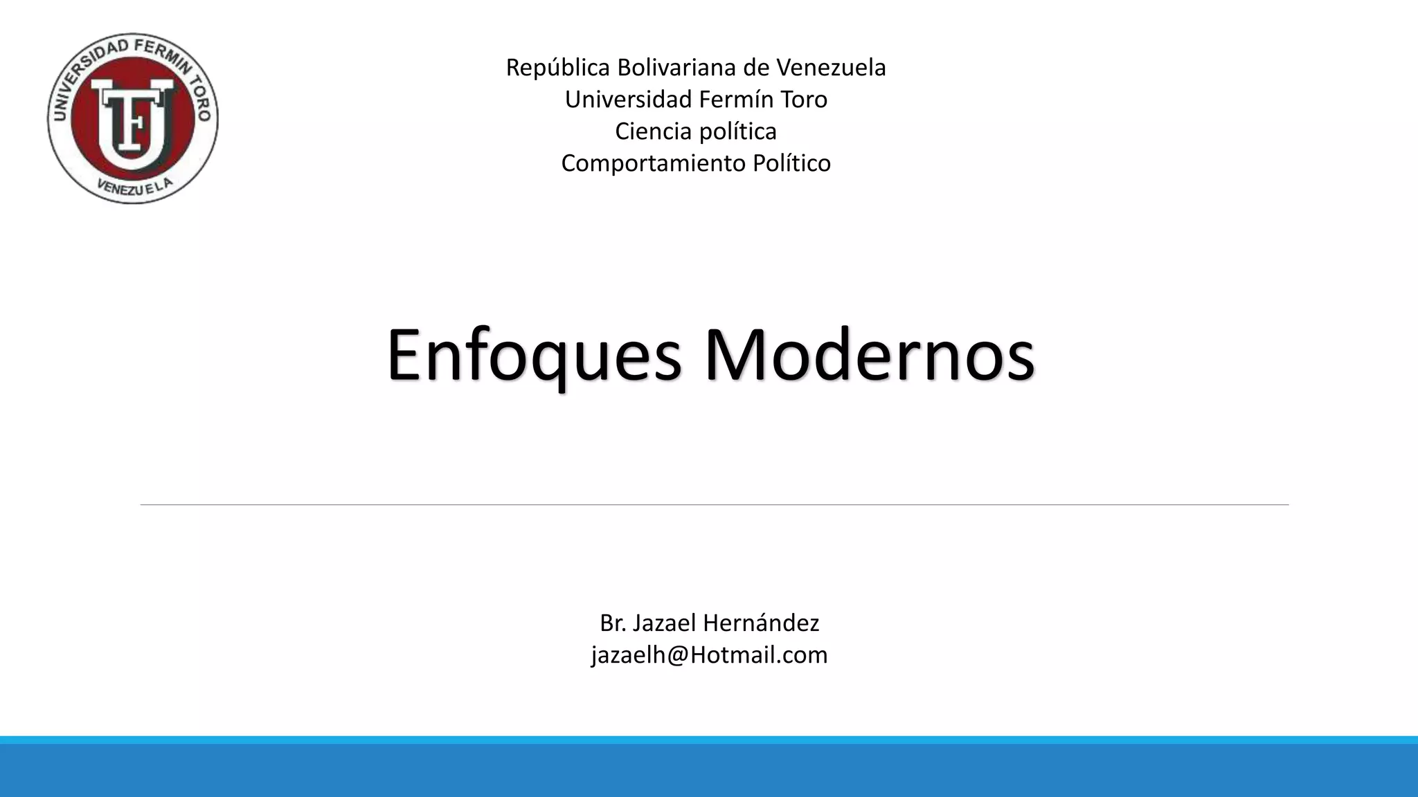 Enfoques modernos | PPTX