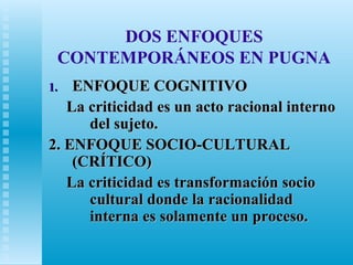 Enfoque socio crítico | PPT