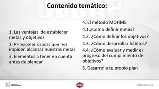 Taller practico: Enfoque total en metas y objetivos | PPTX