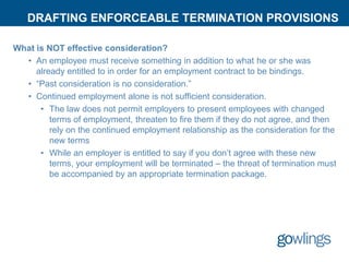 Enforceability of Termination Provisions | PPT