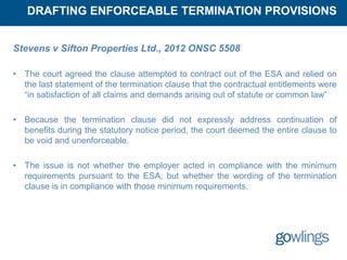 Enforceability of Termination Provisions | PPT