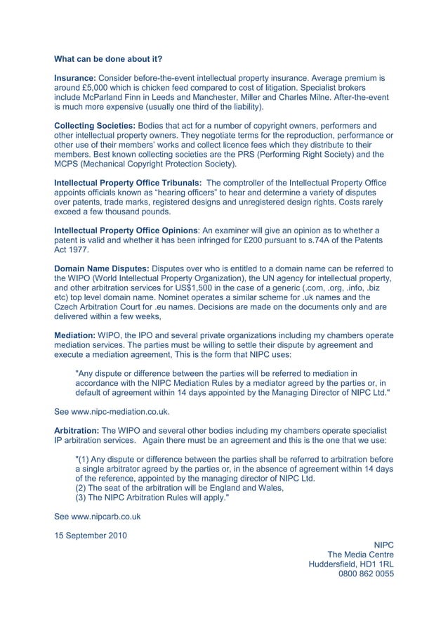 Intellectual Property Rights Enforcement | PDF