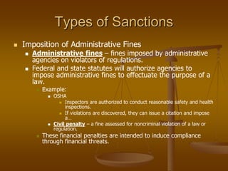 Enforcement of administrative policy | PPT