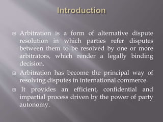 Enforcement of foreign arbitral awards | PPT