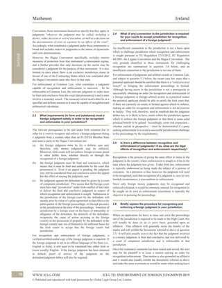 Enforcement of Foreign Judgments Ireland 2019 | PDF