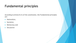 Enforcement of fundamental principles of state | PPT