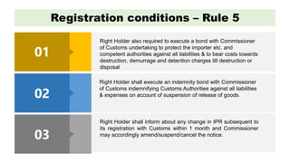 Enforcement Of Intellectual Property Rights Through Customs | PPTX