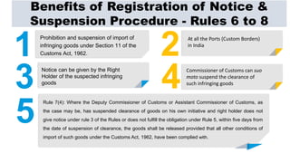 Enforcement Of Intellectual Property Rights Through Customs | PPTX