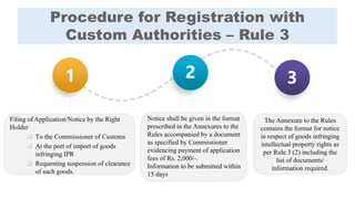 Enforcement Of Intellectual Property Rights Through Customs | PPTX