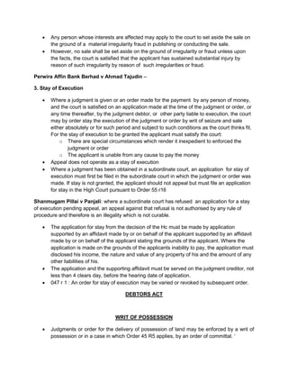 Enforcement of judgements and orders | PDF