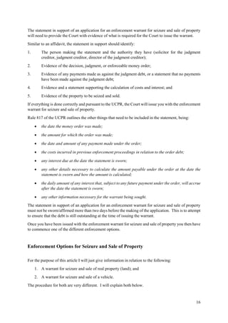 Enforcement of Money Orders in Queensland | PDF