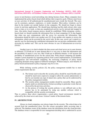 Enforcing multi user access policies in cloud computing | PDF