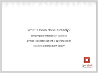 Unified Limits in OpenStack | PPT