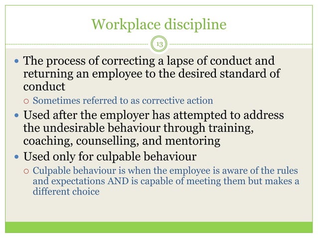 Enforcing workplace discipline yk | PPT
