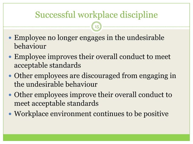 Enforcing workplace discipline yk | PPT