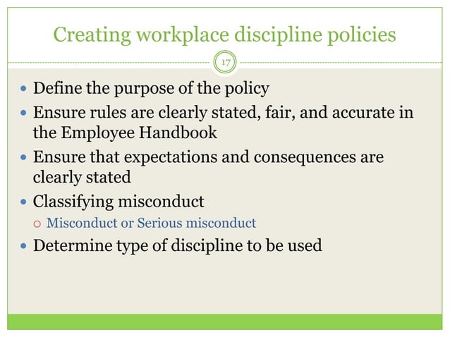 Enforcing workplace discipline yk | PPT