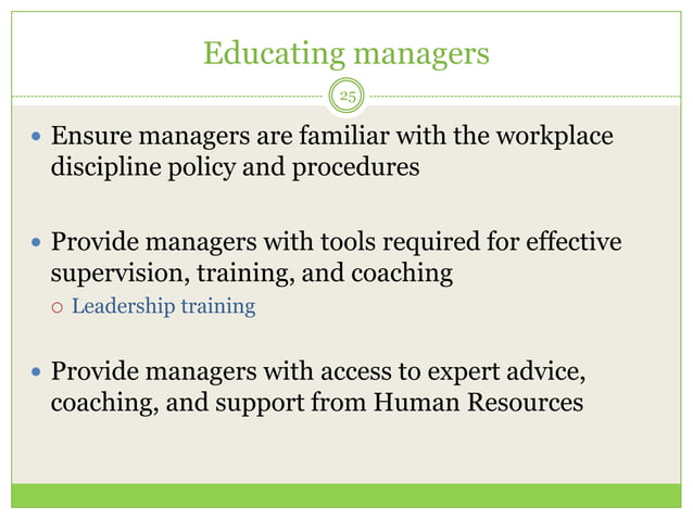 Enforcing workplace discipline yk | PPT