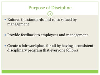 Enforcing workplace discipline yk | PPTX