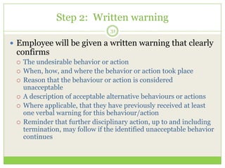 Enforcing workplace discipline yk | PPTX
