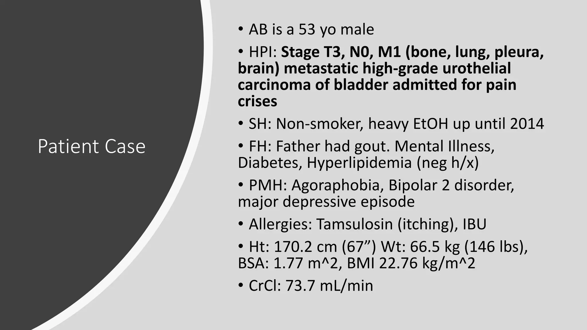 Enfortumab Vedotin Drug Monograph & Patient Case Presentation | PPTX