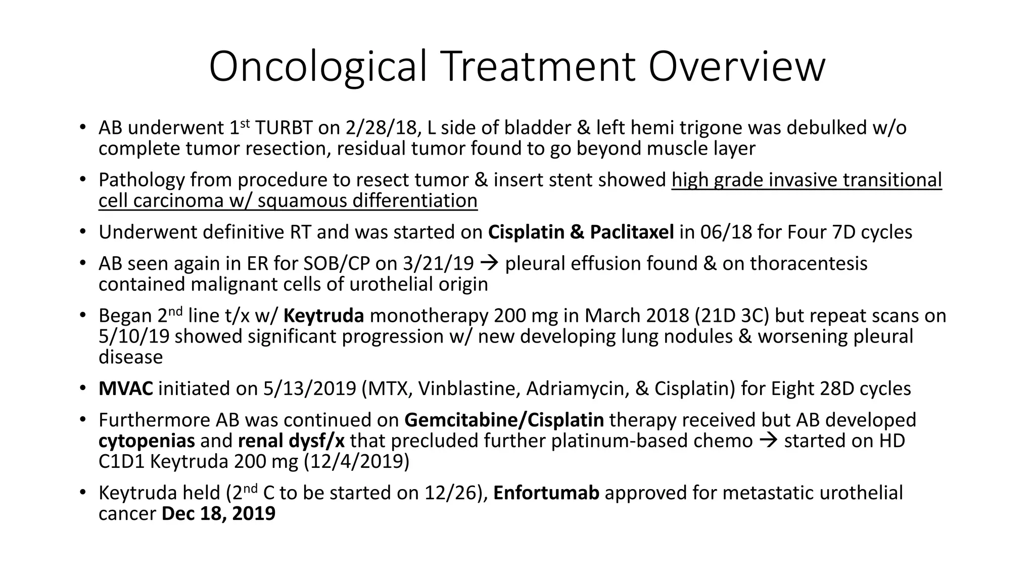 Enfortumab Vedotin Drug Monograph & Patient Case Presentation | PPTX