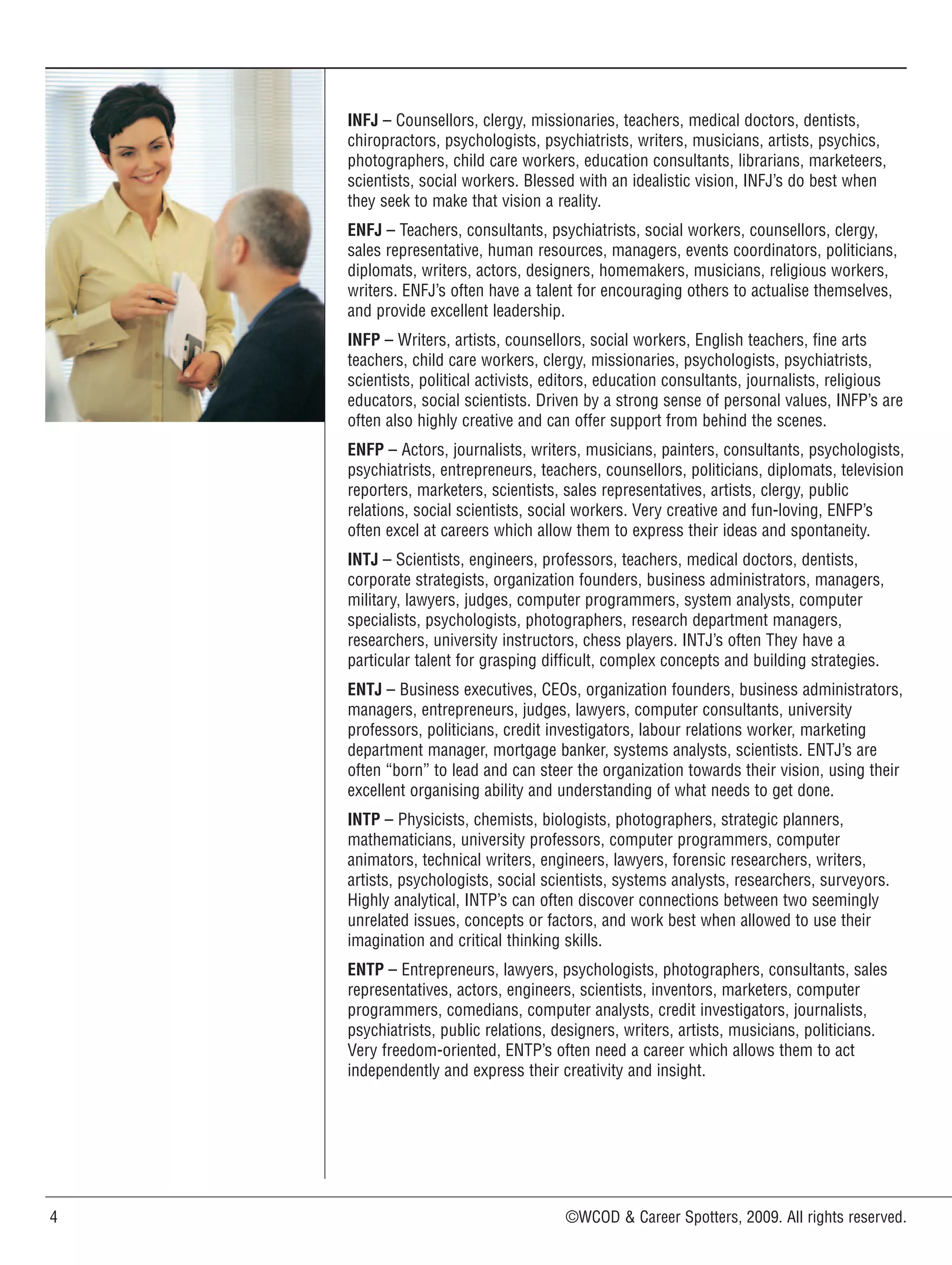 Enfp career | PDF