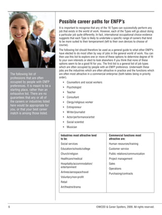 Enfp career | PDF