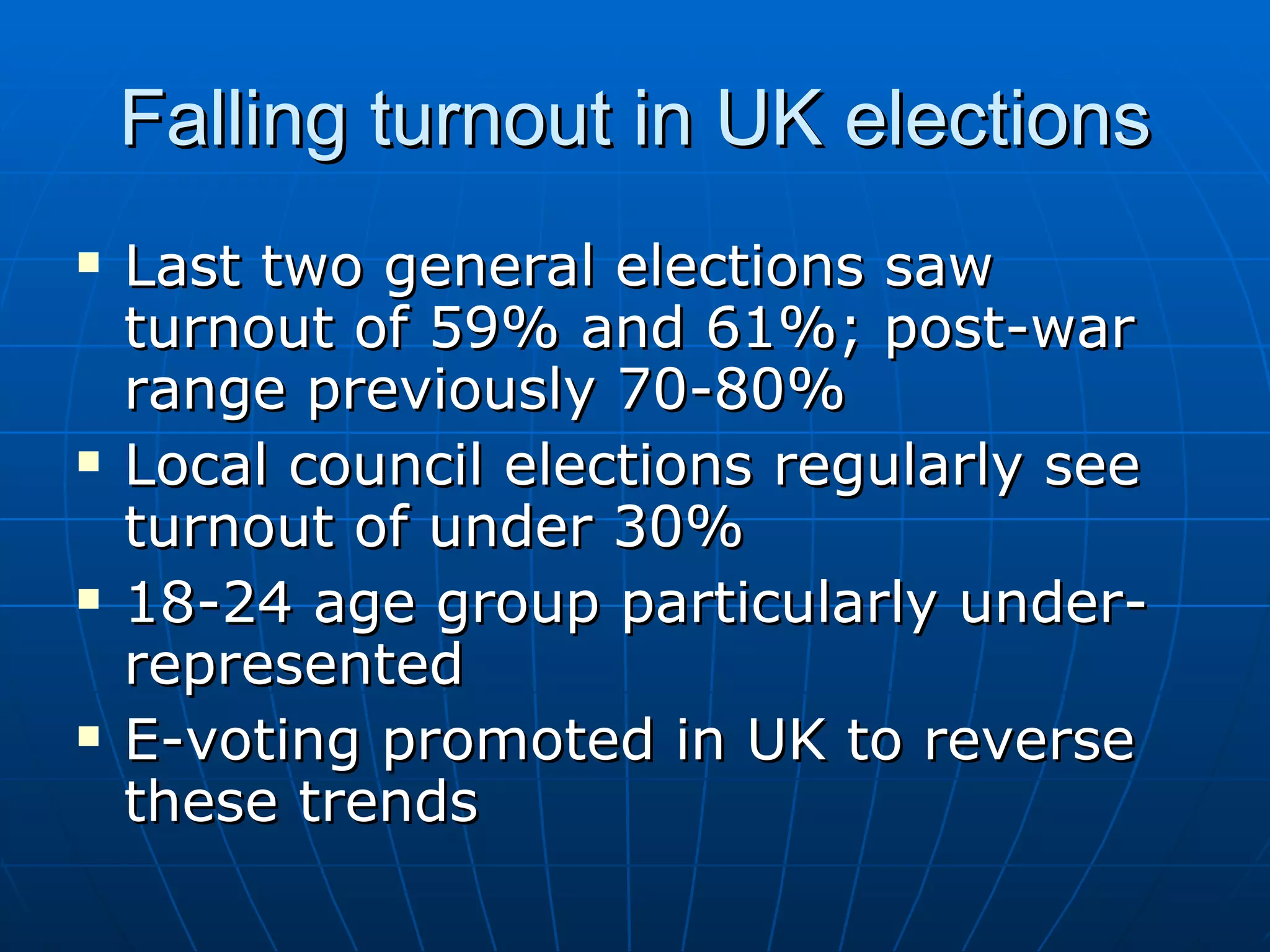 Who is enfranchised by remote voting? | PPT