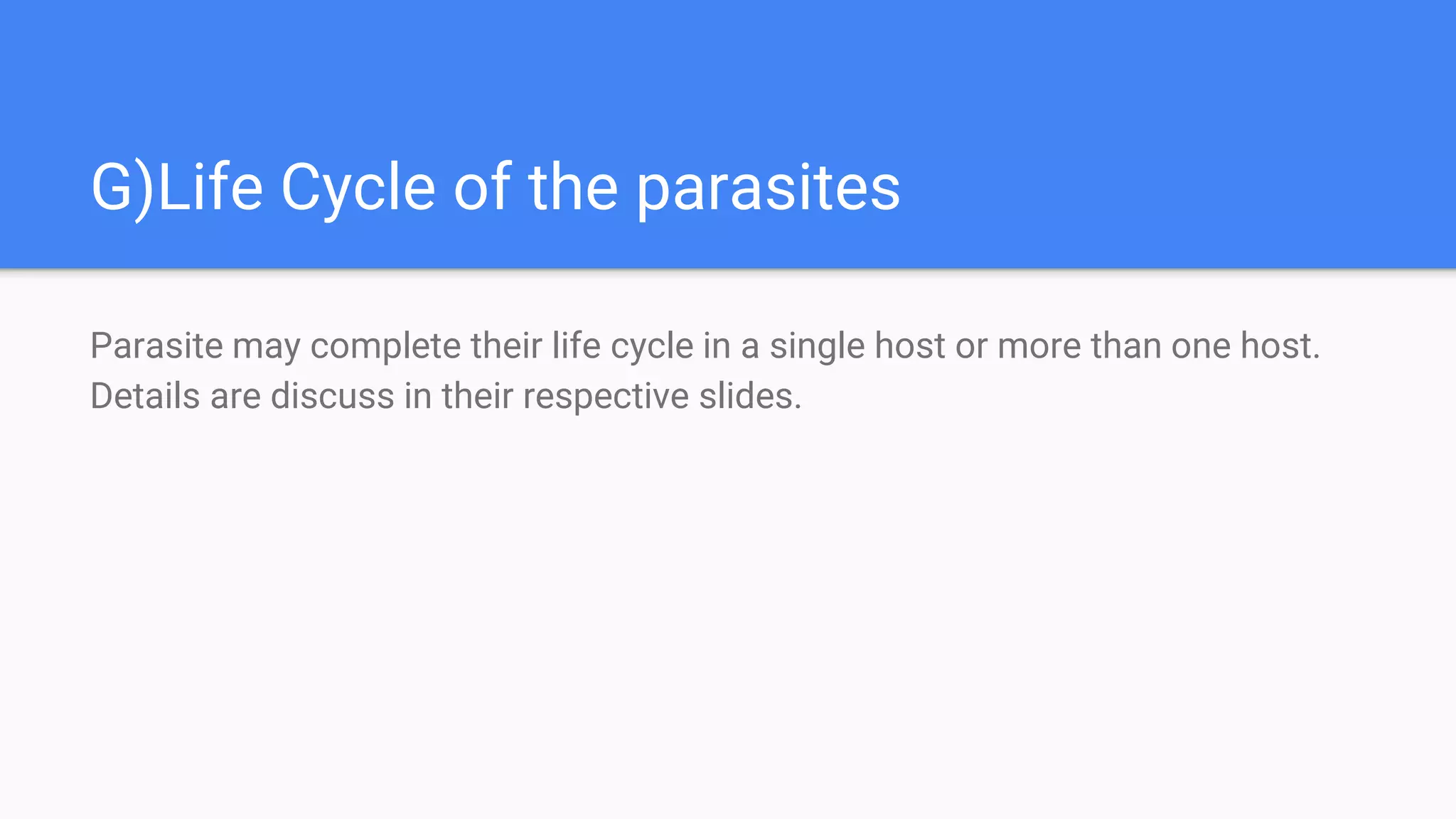 Parasitology 01: general parasitology | PPTX