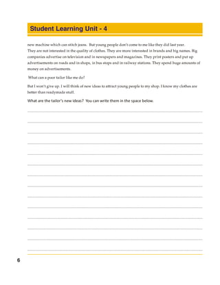 Student Learning Unit English_4 | PDF