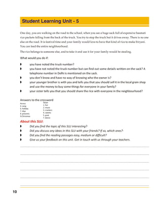 Student Learning Units English_ 5 | PDF