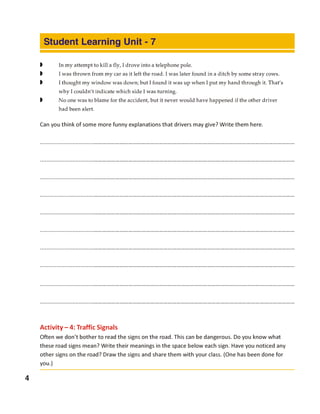 Student Learning Unit English_7 | PDF