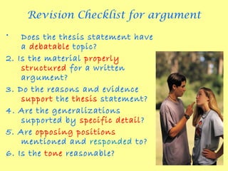 Eng. 091 the argument paper copy-1(2) | PPT