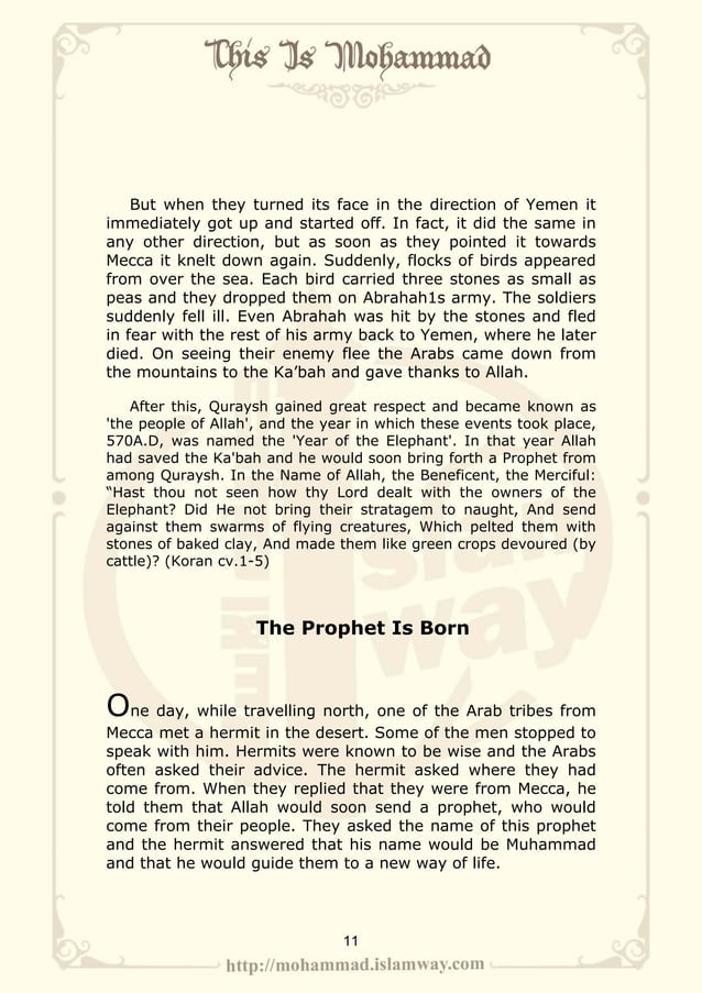 Biography of Prophet Muhammad | PDF