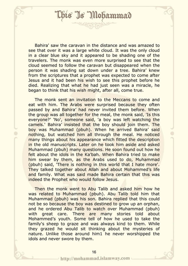 Biography of Prophet Muhammad | PDF