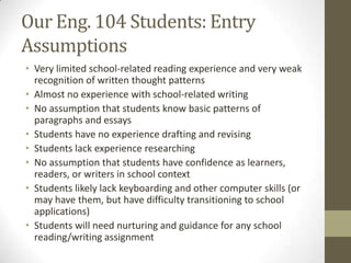 Eng. 104 overview | PPT