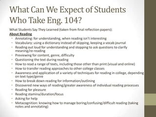 Eng. 104 overview | PPT