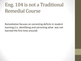 Eng. 104 overview | PPT