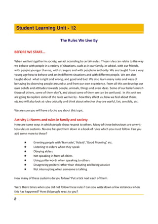 Student Learning Unit English_12 | PDF