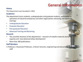 Material Science and Technology of Materials | PDF