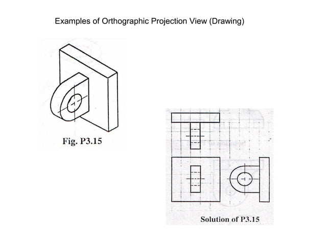 Basic Mechanical Engineering drawing | PPT | Drawing and Sketching ...