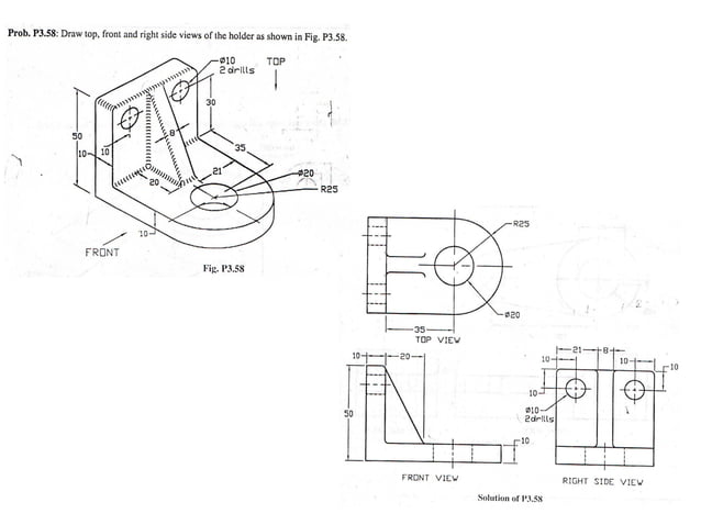 Basic Mechanical Engineering drawing | PPT | Drawing and Sketching ...