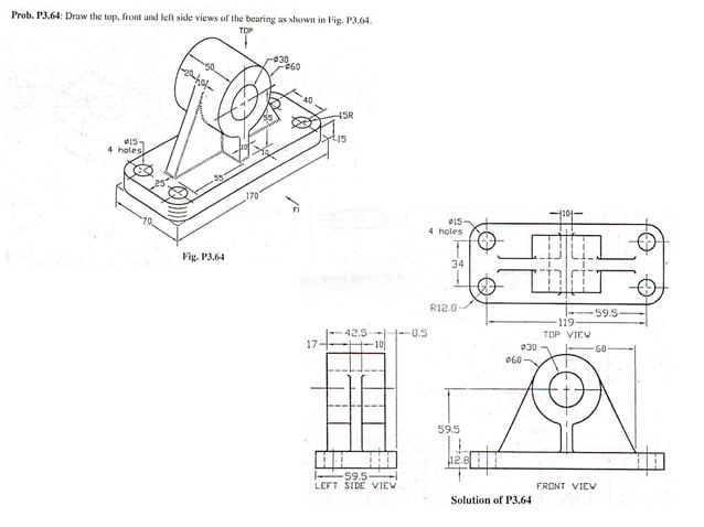 Basic Mechanical Engineering drawing | PPT | Drawing and Sketching ...