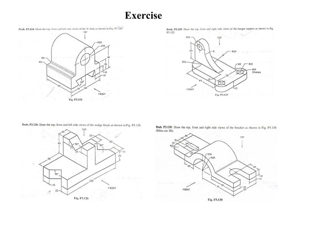 Basic Mechanical Engineering drawing | PPT | Drawing and Sketching ...