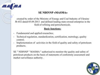 A state enterprise «Research institute of oil-processing and ...